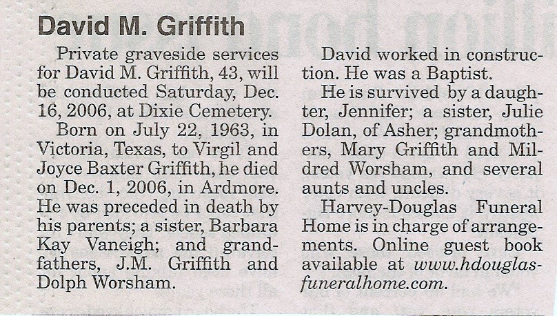 GRIFFITH, DAVID M.