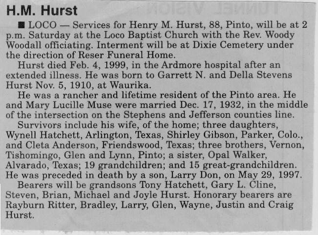 HURST, HENRY M.